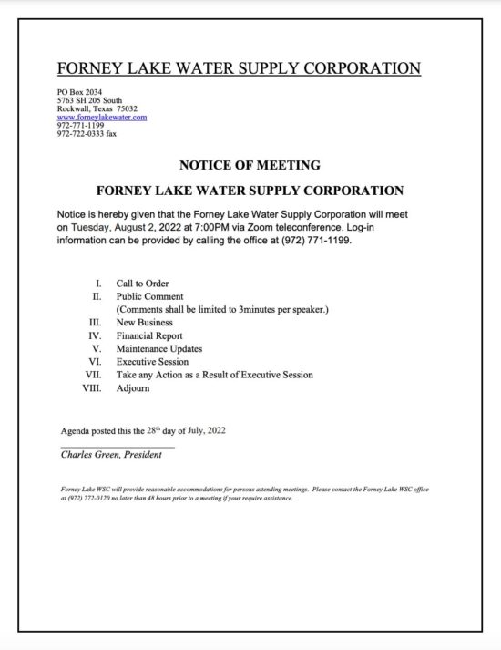 Are RCH Water Supply Board Directors Acting In Good Faith? - Adrienne ...